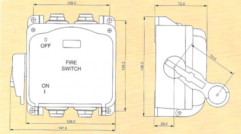 ERA FS220 20A 2Pole Fireman Switch – Nanyang Electric Estore
