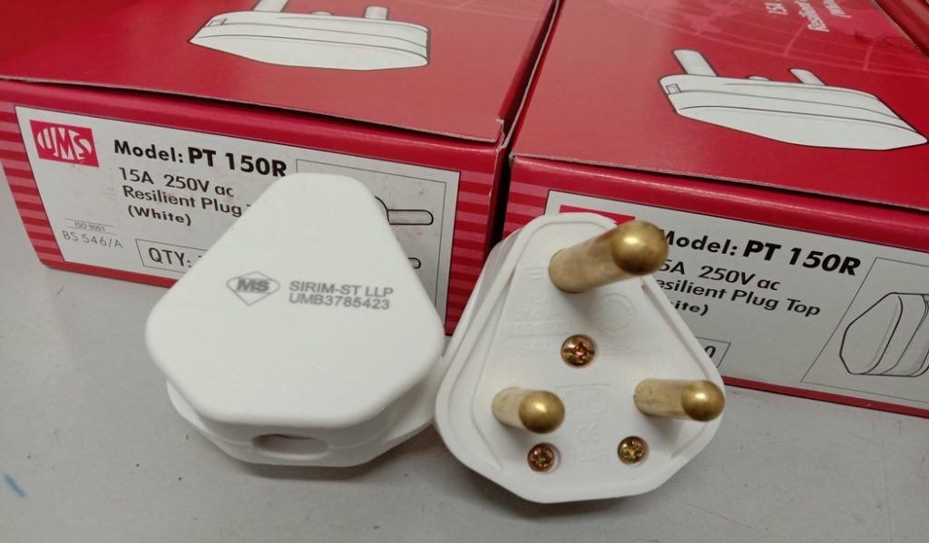 UMS PT150R 15A Unfused Resilient Plug Top – Nanyang Electric Estore