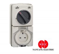 Schneider S56C313_GY 13A 3Pin Switch Socket Outlet (Weatherproof ...