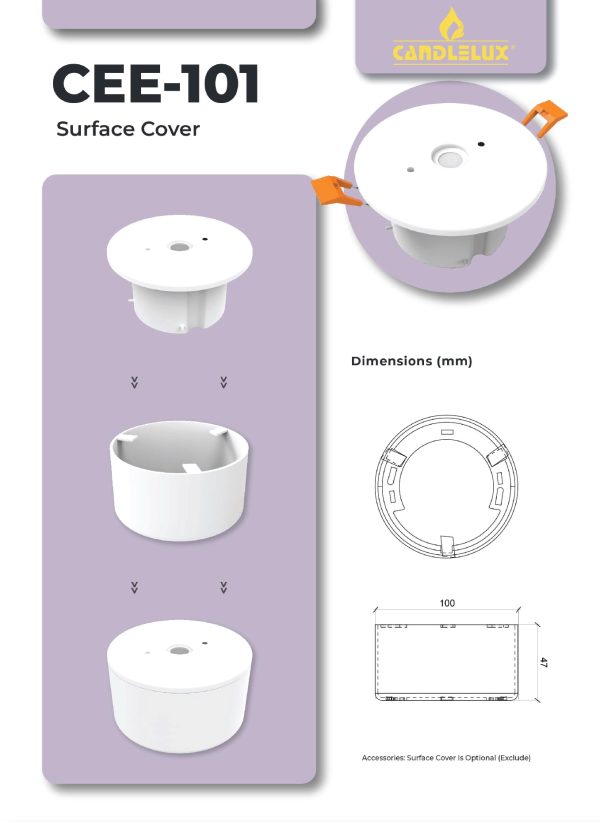 Candlelux CEE-101 Emergency Light (Recessed Type) – Nanyang Electric Estore